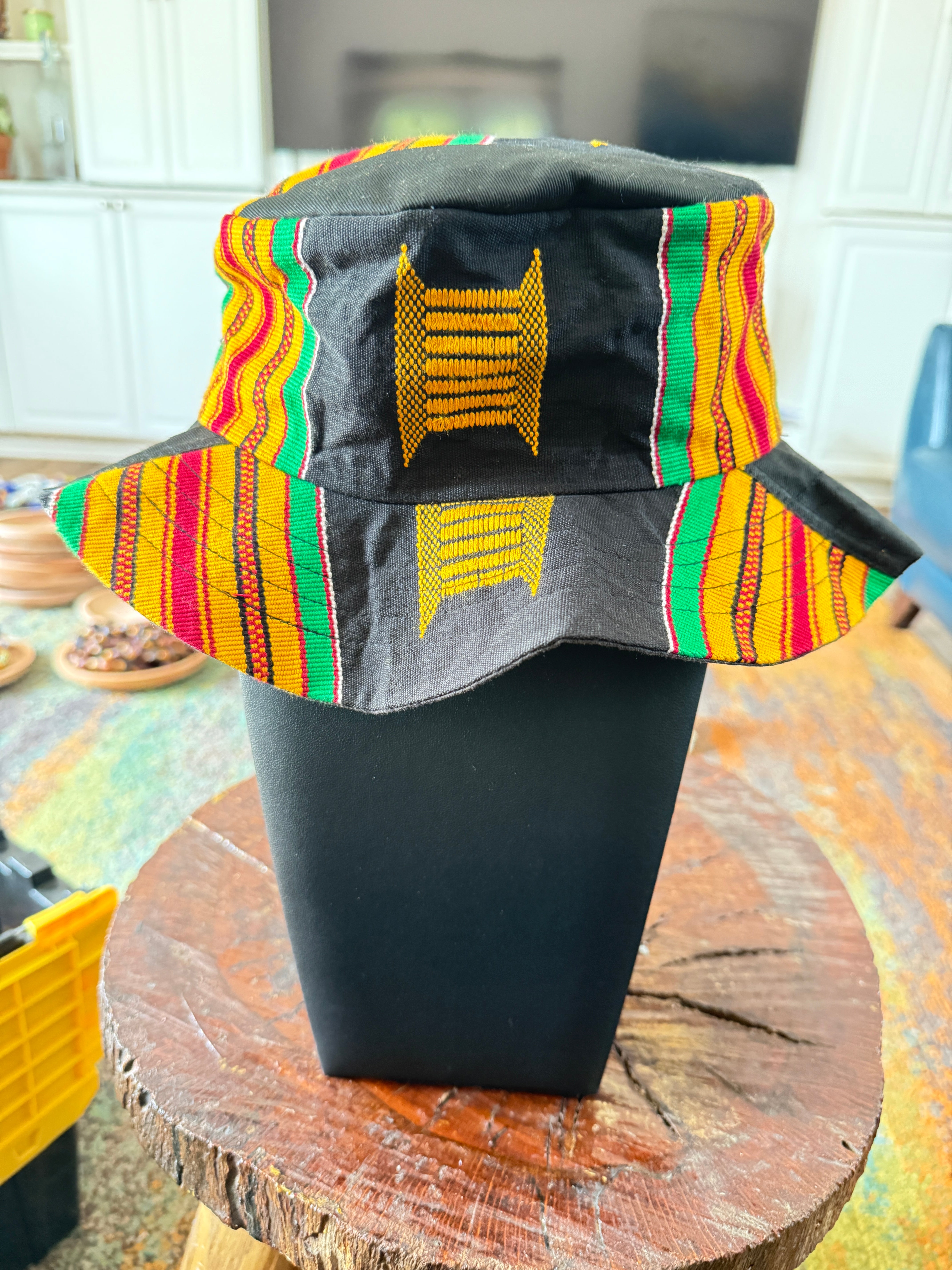 Woven Kente Bucket Hat - Traditional Kente - Made in Ghana – ONYX MODE